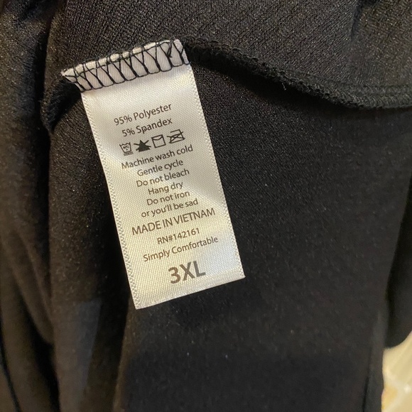 LuLaRoe | Dresses | Lularoe Georgia Dress Womens 3x Solid Black Xxxl T ...